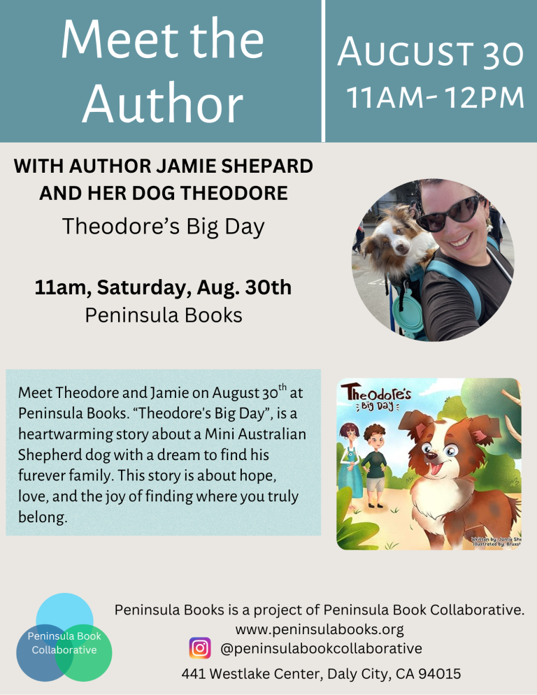 Meet Theodore (and author Jamie Shepard) - Peninsula Book Collaborative